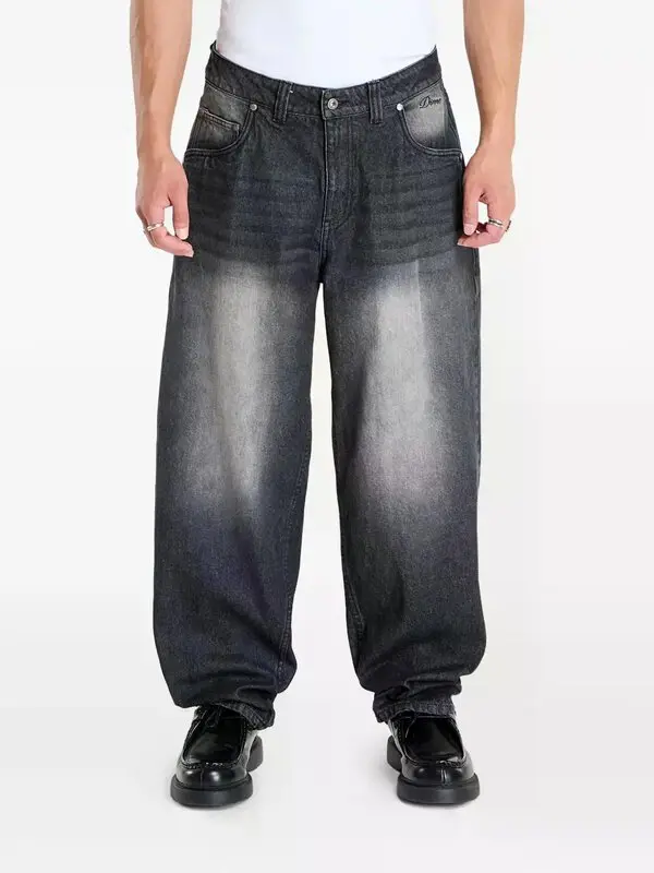 DIME Faded-wash Jeans - Black