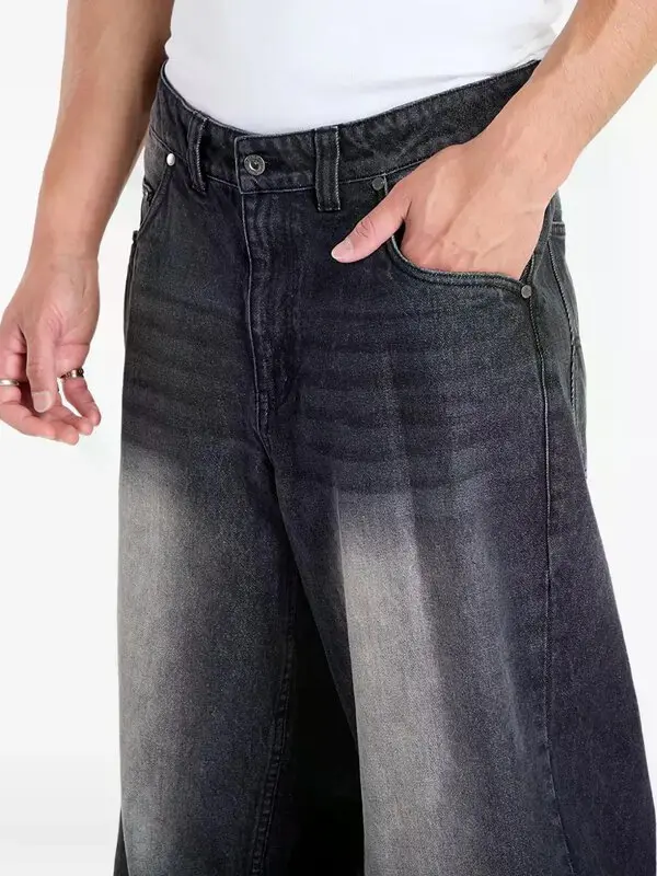 DIME Faded-wash Jeans - Black