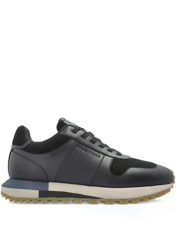 Emporio Armani Leather Panelled Sneakers