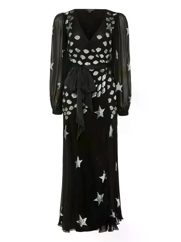 TEMPERLEY LONDON Etoile Sequin-star Wrap Dress