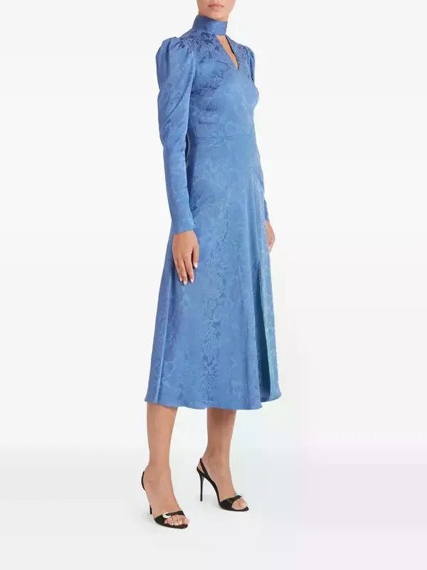 TEMPERLEY LONDON Madame Split Floral-pattern Dress