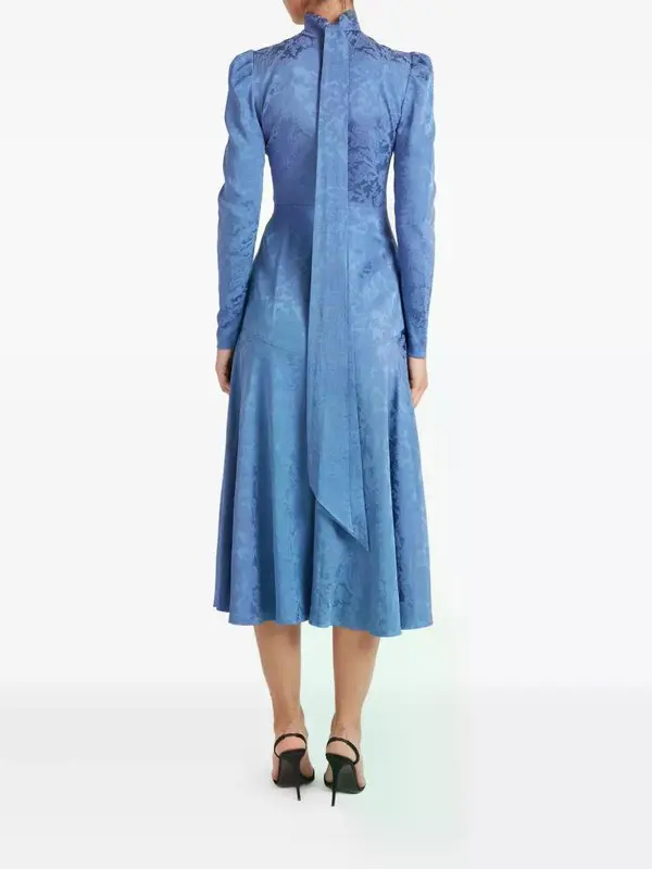 TEMPERLEY LONDON Madame Split Floral-pattern Dress