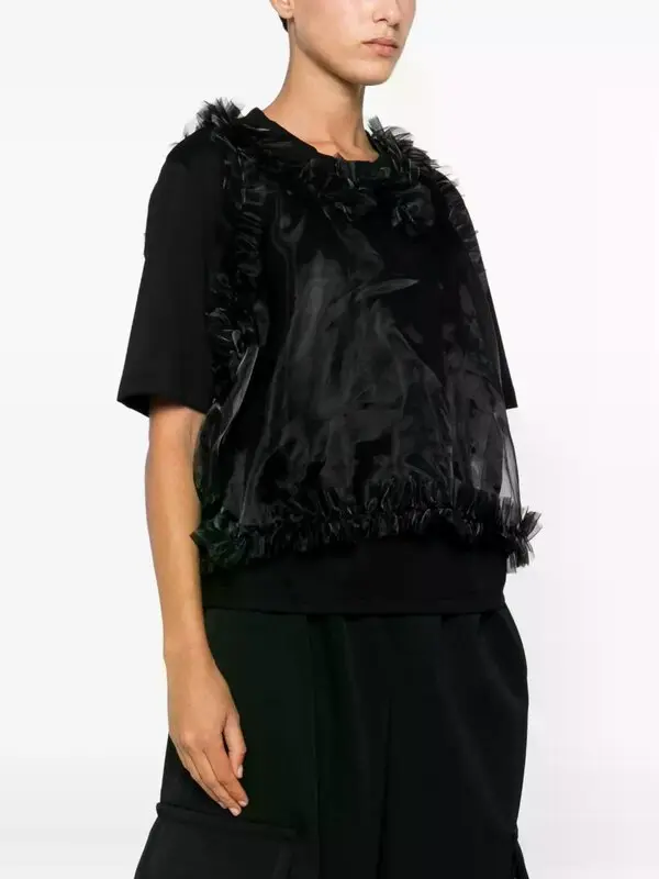 Noir Kei Ninomiya Ruffled Overlay Top