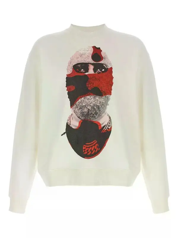 IH NOM UH NIT Long Sleeve Crewneck Sweatshirt - White