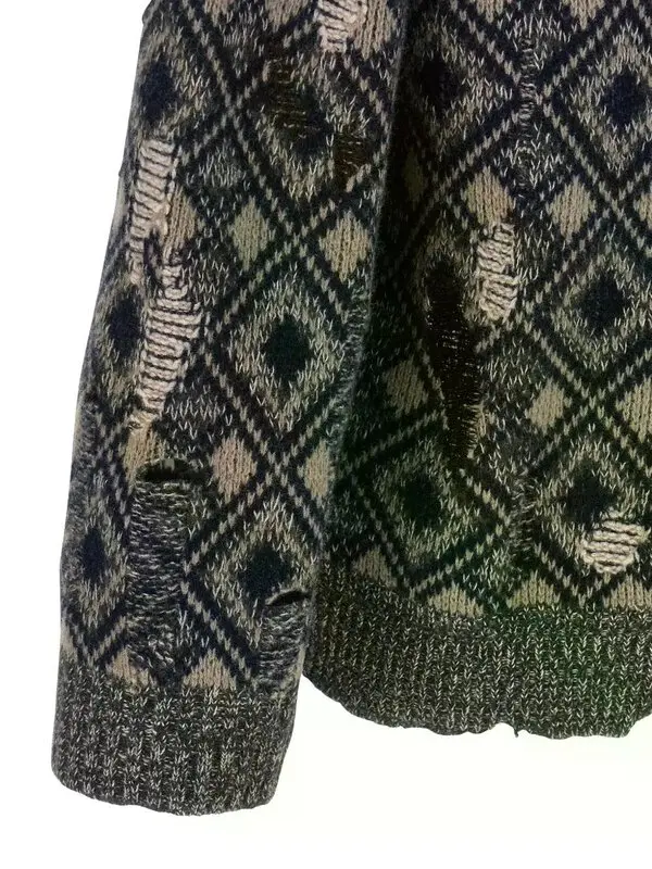 WALES BONNER Sibling Cardigan - Grey