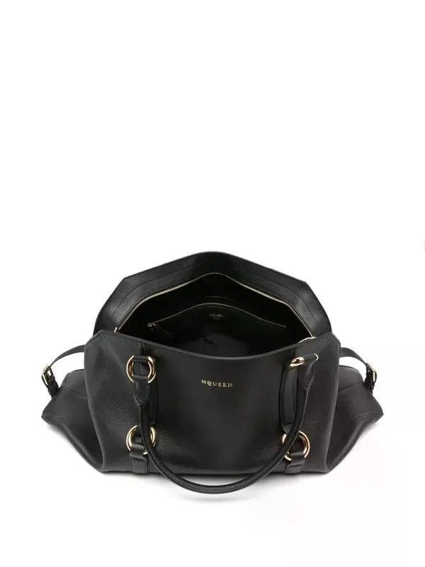 Alexander McQueen Farringdon Ring-detail Tote Bag - Black