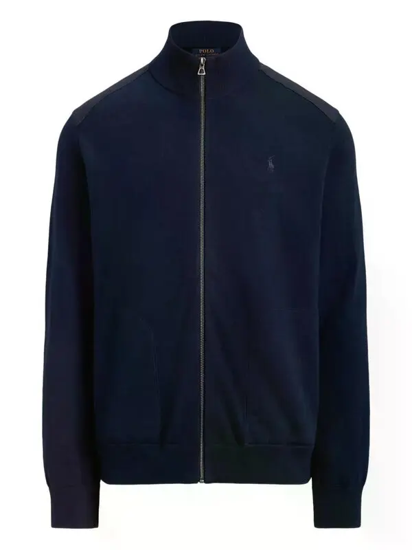 Polo Ralph Lauren High-neck Zip-up Cardigan - Blue