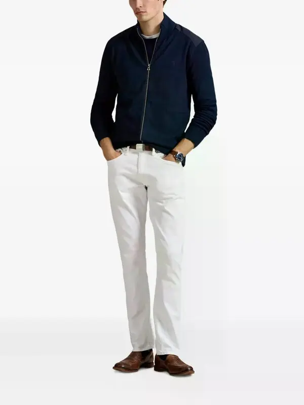 Polo Ralph Lauren High-neck Zip-up Cardigan - Blue