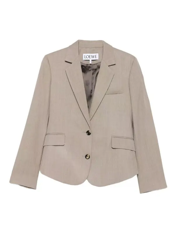 Loewe Single-breasted Wool Blazer
