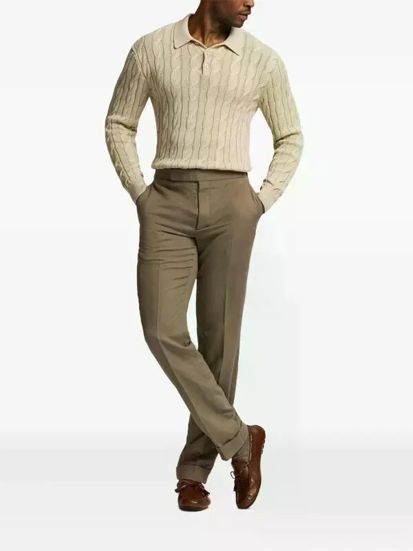 Ralph Lauren Purple Label Cuffed-detail Trousers