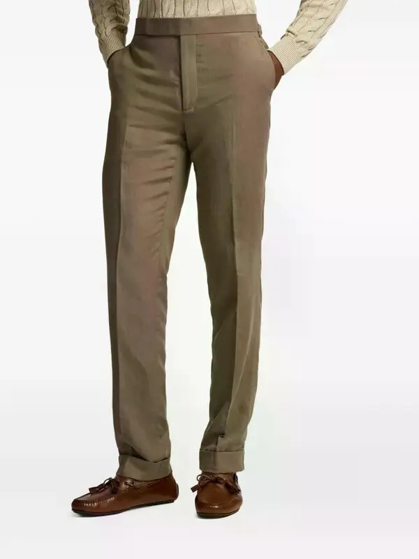 Ralph Lauren Purple Label Cuffed-detail Trousers
