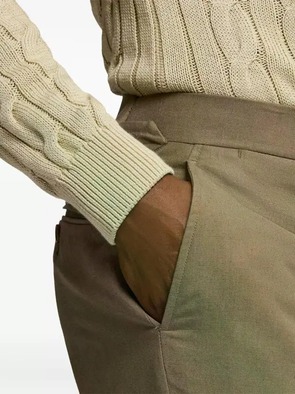 Ralph Lauren Purple Label Cuffed-detail Trousers
