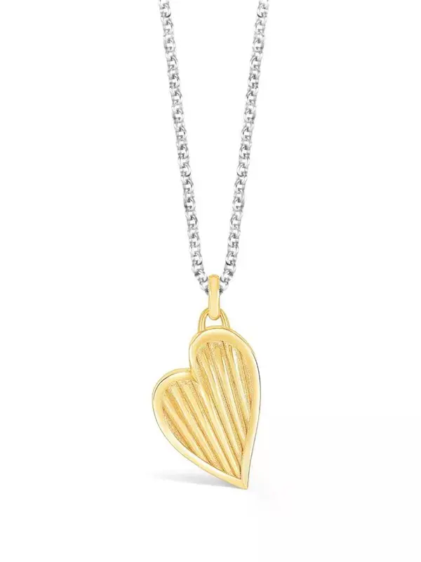DOWER & HALL 18k Yellow Vermeil Heart-pendant Necklace - Gold