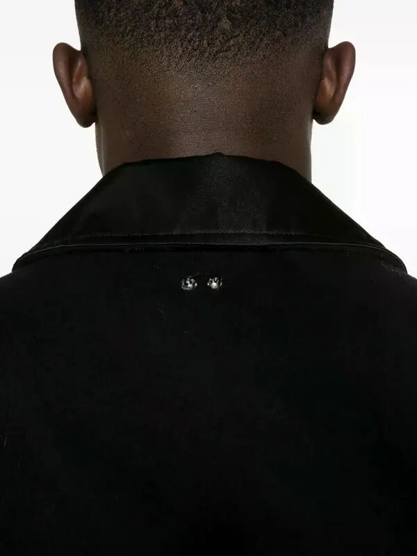 BLUEMARBLE Zip-front Wool-sleeve Bomber Jacket