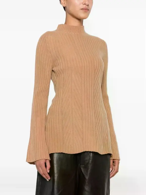 TWINSET Ribbed Bell-sleeve Sweater