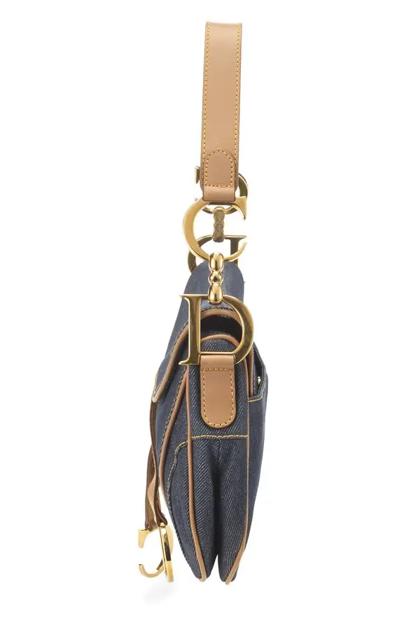 Dior Denim Double Saddle Bag