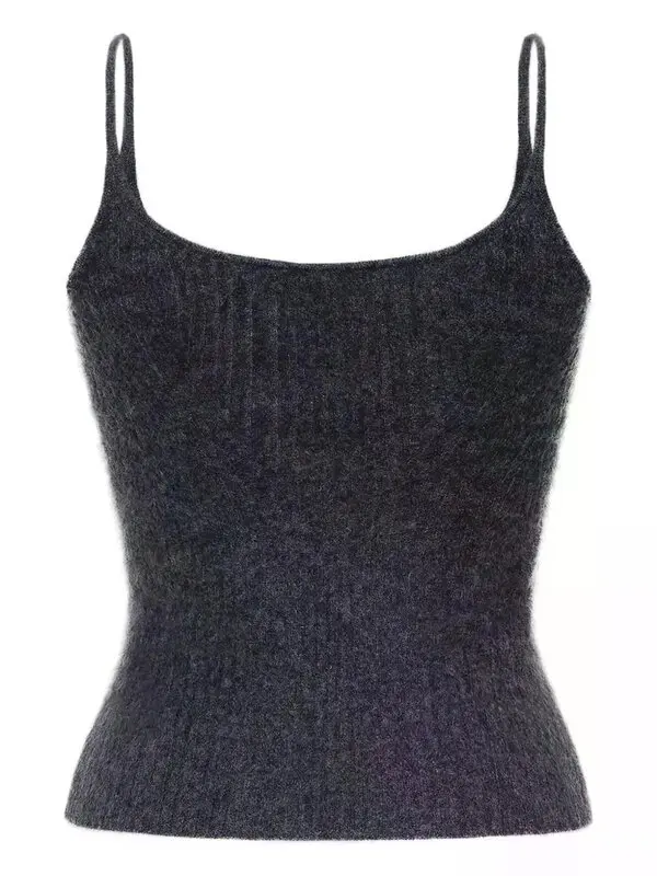 Adam Lippes Brushed Cashmere Spaghetti-strap Top