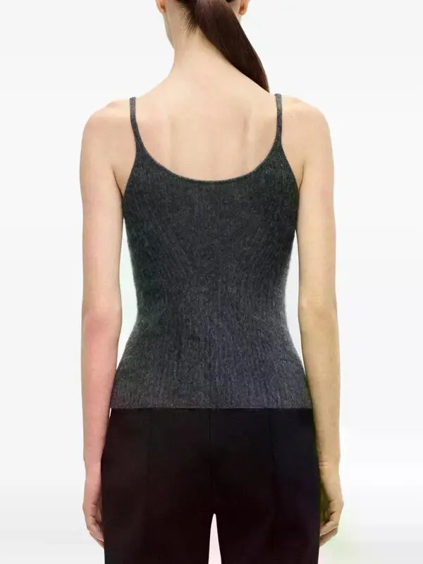 Adam Lippes Brushed Cashmere Spaghetti-strap Top