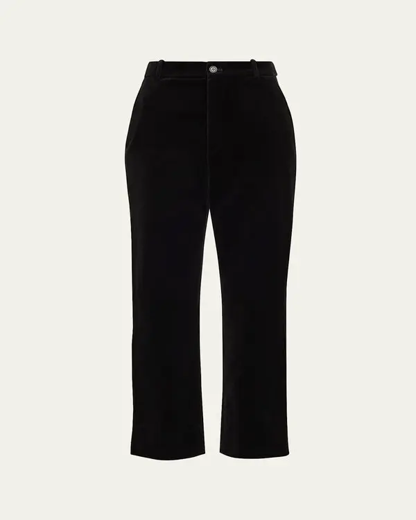 Saint Laurent Velvet Flare Trousers
