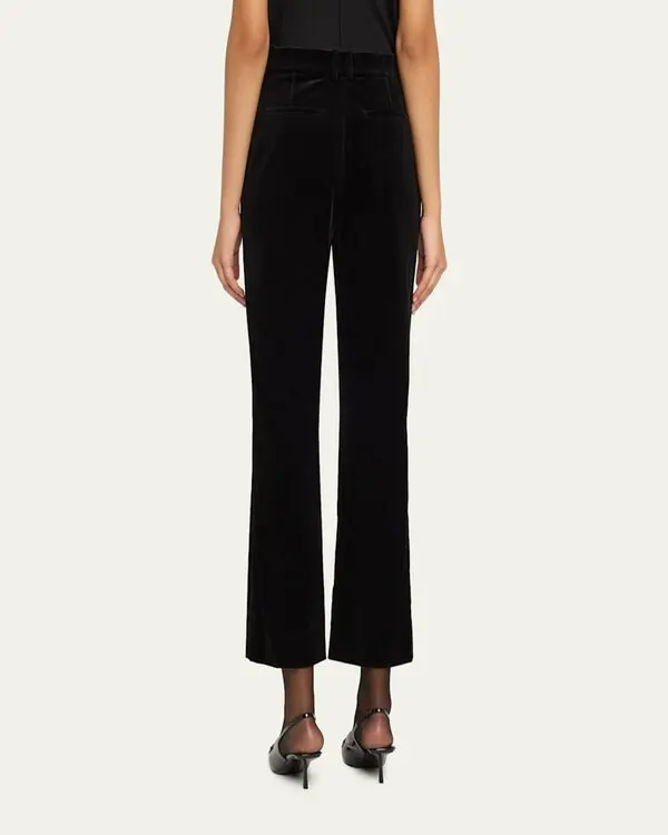 Saint Laurent Velvet Flare Trousers