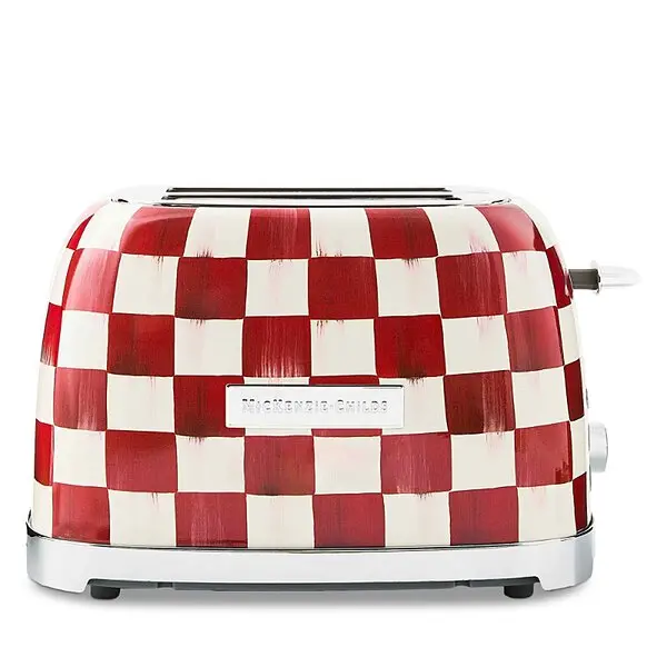 MACKENZIE-CHILDS 2 Slice Toaster - Cherry Check