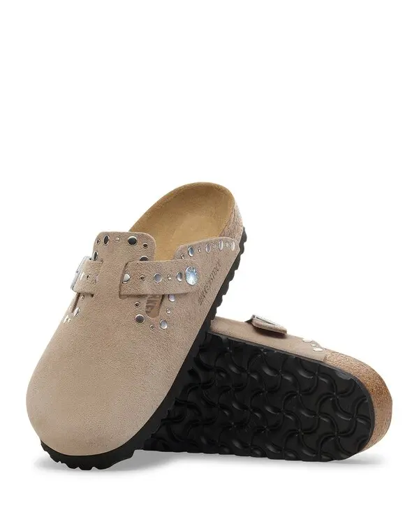 BIRKENSTOCK Boston Rivet Clogs - Beige