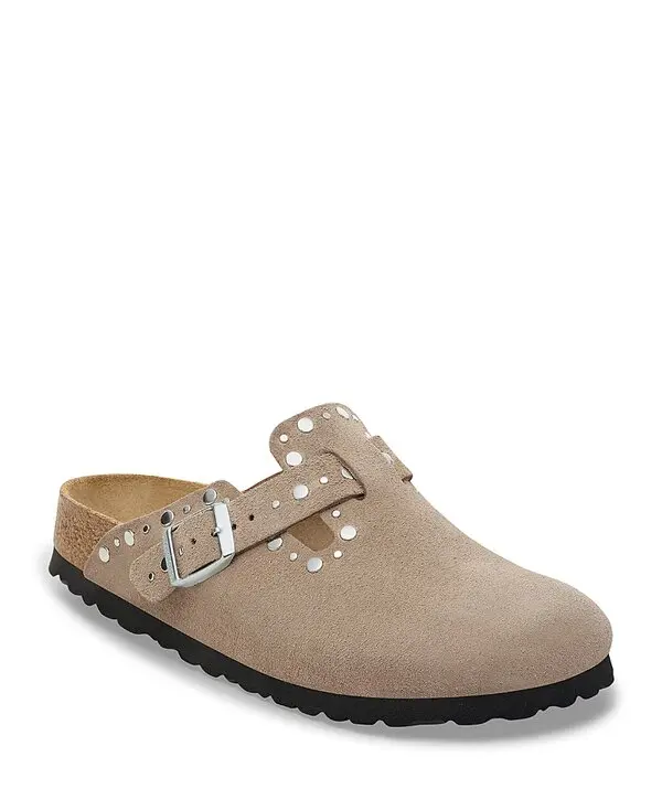 BIRKENSTOCK Boston Rivet Clogs - Beige