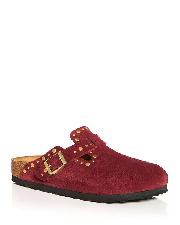BIRKENSTOCK Boston Rivet Clogs - Zinfandel