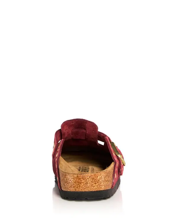 BIRKENSTOCK Boston Rivet Clogs - Zinfandel