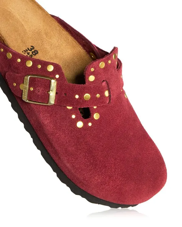 BIRKENSTOCK Boston Rivet Clogs - Zinfandel