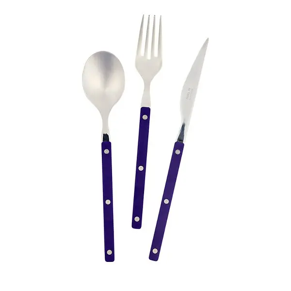 VIETRI Pastello Three-piece Flatware Place Setting - Navy