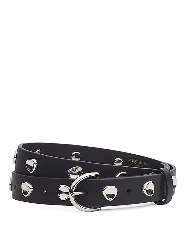 Rag & Bone Brynn Studded Belt - Black