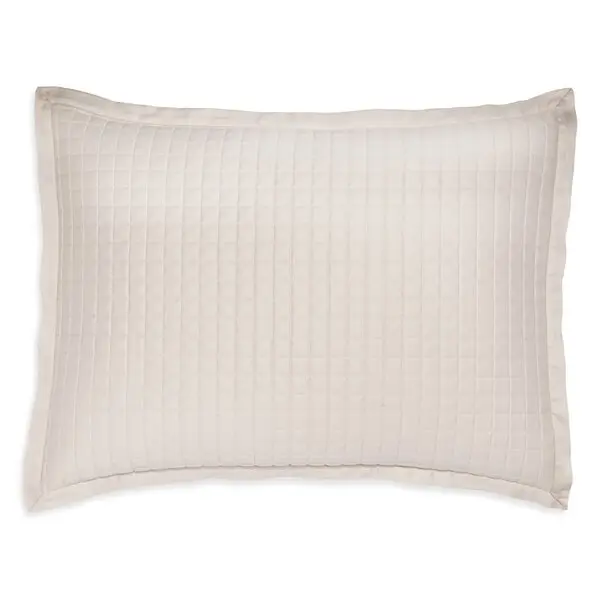 AMALIA HOME COLLECTION Vita Quilted Sateen Standard Sham - Grey