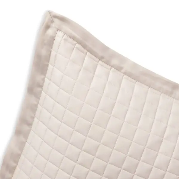 AMALIA HOME COLLECTION Vita Quilted Sateen Standard Sham - Grey