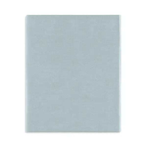 AMALIA HOME COLLECTION Luiz Embroidered Sateen Fitted Sheet, King - Mist Blue