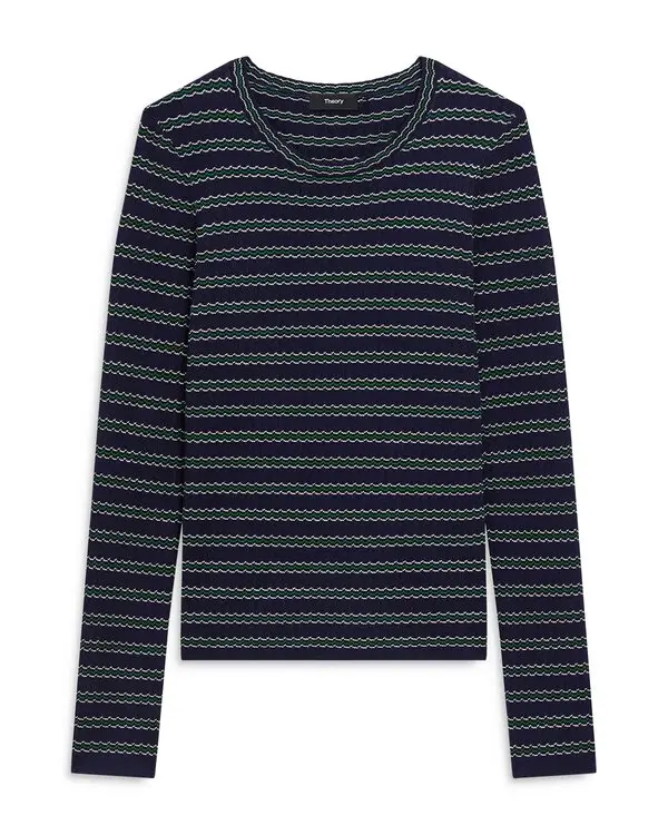 Theory Stripe Wool Top