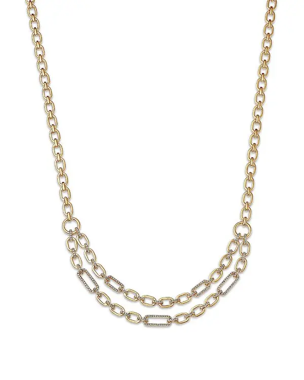 Bloomingdale'S Diamond Double Row Collar Necklace In 14k Yellow - Gold