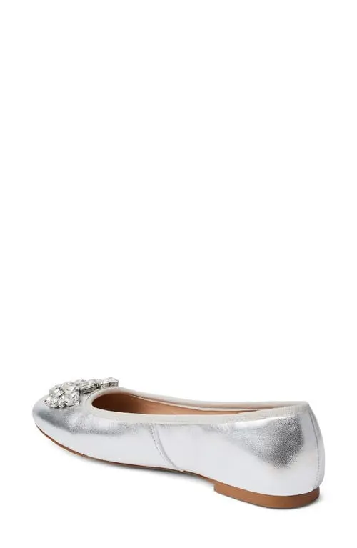 Jack Rogers Ellina Embellished Ballet Flat - Silver