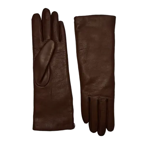 AGNELLE Christina Lambskin Gloves - Whisky