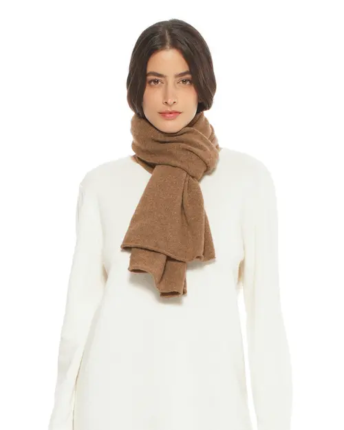MONTICELLI CASHMERE Pure Cashmere Cloud-soft Scarf - Camel