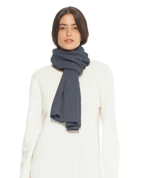 MONTICELLI CASHMERE Pure Cashmere Cloud-soft Scarf - Charcoal