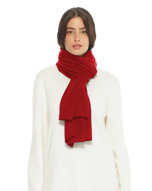 MONTICELLI CASHMERE Pure Cashmere Cloud-soft Scarf - Chianti