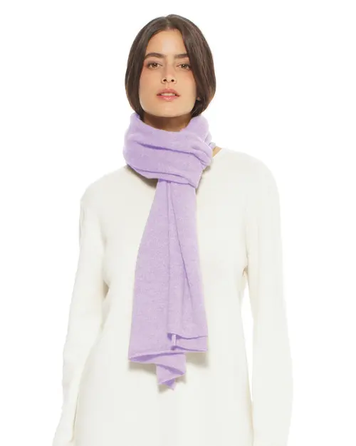 MONTICELLI CASHMERE Pure Cashmere Cloud-soft Scarf - Lilac