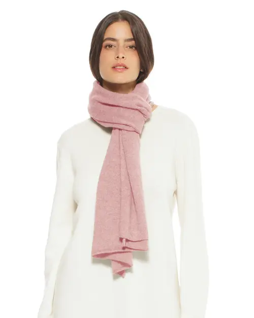 MONTICELLI CASHMERE Pure Cashmere Cloud-soft Scarf - Old Rose