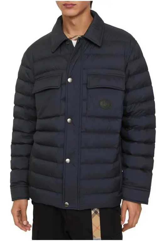 Burberry Nylon Padded Overshirt - Navy