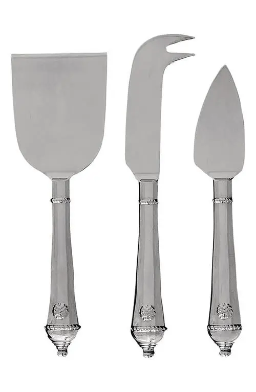 JULISKA Berry & Thread 3-piece Cheese Knife Set - Silver