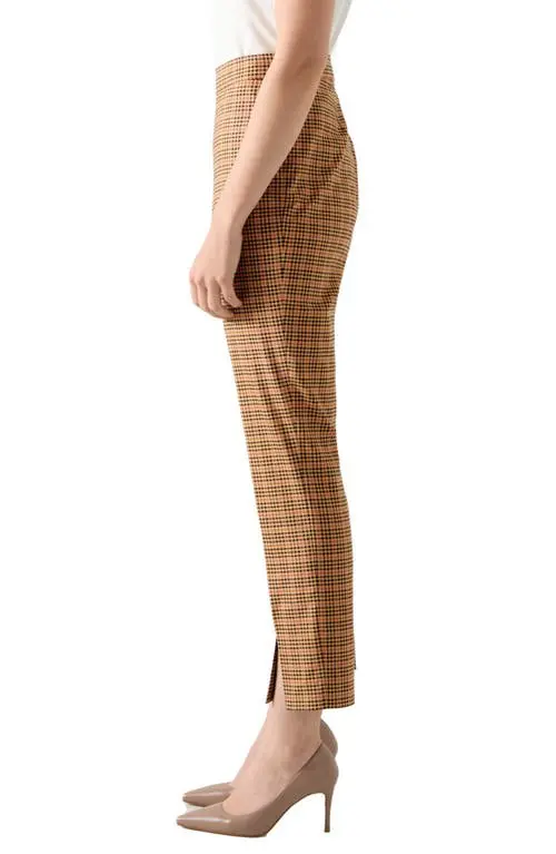 LK BENNETT Amber Plaid Crop Pants