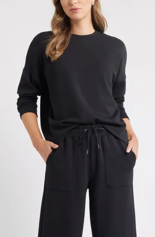 Caslon Relaxed Fit Sweatshirt - Black