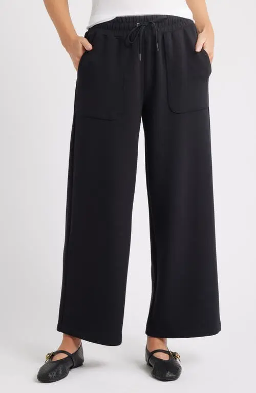 Caslon Patch Pocket Pull-on Ankle Pants - Black