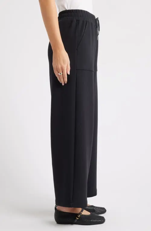 Caslon Patch Pocket Pull-on Ankle Pants - Black